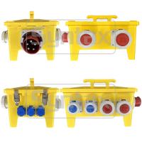 China Syntax MP36 Portable Power Distribution Boxes IP67 Waterproof 125A/5P Inlet Three Phase Electric Power Distro 47.8*34*33CM for sale