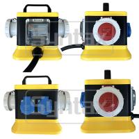 China Syntax MZ6 IP67 Waterproof Portable Distribution Box 32A/5P Three Phase 400v With 1.8m built-in Power Cord Outdoors 20*20*21.5CM for sale