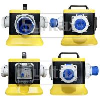 China Syntax MZ6 IP67 Waterproof Industrial Portable Distribution Box 32A/3P Single Phase 230v Outdoors Yellow & Black Box 20*20*21.5CM for sale