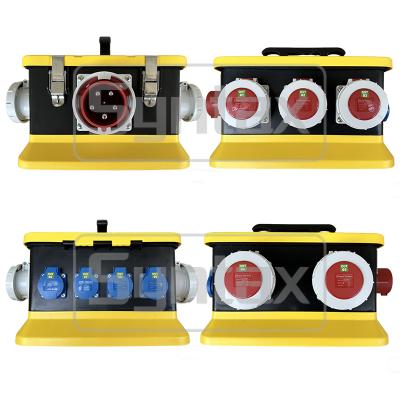 China Syntax MZ24 IP67 Waterproof Portable Power Distribution Boards For 63A 400v Three Phase Electrical Supply Outdoors 37.7*34.8*27.7CM for sale