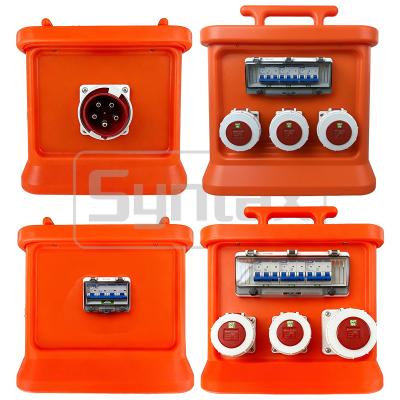 China Syntax MK1N 5P 125A IP67 Waterproof Portable Distribution Box HDPE Material Fitted With Inlet and Socket 48*48*48.8CM for sale