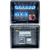 China Syntax MD2 5P 63A 400v Three Phase Portable Distribution Boards HDPE IP67 Waterproof With Schneider Breakers for Event Power 530x380x460mm for sale