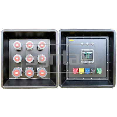 China Syntax MD3 Three Phase 200A/5P 400V Event Power Distribution Board HDPE IP67 Waterproof With Schneider MCCB 630x430x680mm for sale