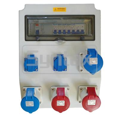 China Syntax CX3 Wall Mounted Distribution Box 63AMP Three Phase IP65 Waterproof Made in PC Material for sale