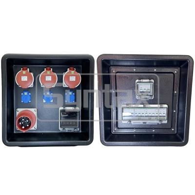 China Syntax MD1 Three Phase 63A/5P HDPE Portable Distribution Box IP67 Waterproof for Stage Light Applications for sale