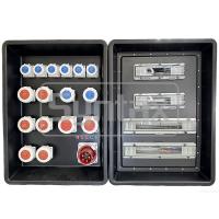 China Syntax MD4 Three Phase 125AMP IP67 Waterproof HDPE Portable Power Distribution Panel Board For FIFA Sporting Events In Qatar 630x430x900mm for sale