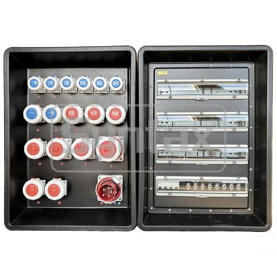 China Syntax MD4 Three Phase IP67 Waterproof 125A/5P HDPE Portable Power Distribution Board for FIFA Sporting Events in Qatar 630x430x900mm for sale