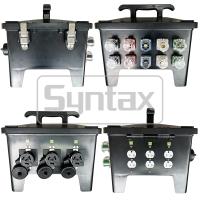 China Syntax MP24 IP67 NEMA Waterproof Spider Box Temp Power Supply Electrical Power Distribution Input 200A 120/208V Duplex Receptacle for sale