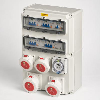 China Syntax JS5 Wall Mounted & Portable Mount Distribution Box Electric Grey Maintenance Box 125A Made to Order 360*540*180mm for sale