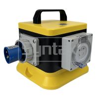 China Syntax MZ6 IP67 Waterproof Portable Power Distribution Board 16A/3P 1-Phase Outdoors Yellow & Black Box 20*20*21.5CM for sale