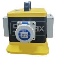 China Syntax MZ6 IP67 Waterproof Portable Power Distribution Board 16A/3P 1-Phase Outdoors Yellow & Black Box 20*20*21.5CM for sale
