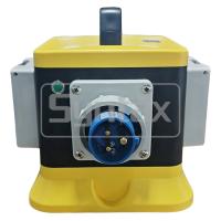 China Syntax MZ6 IP67 Waterproof Portable Power Distribution Board 16A/3P 1-Phase Outdoors Yellow & Black Box 20*20*21.5CM for sale