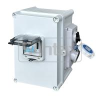 China Syntax BF1 16A Interlocked 1 Way 16A RCBO Metered Caravan & Holiday Hook Up Point Connection Unit 220*340*150mm for sale