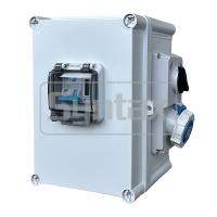 China Syntax BF1 16A Interlocked 1 Way 16A RCBO Metered Caravan & Holiday Hook Up Point Connection Unit 220*340*150mm for sale
