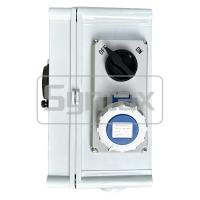China Syntax BF1 16A Interlocked 1 Way 16A RCBO Metered Caravan & Holiday Hook Up Point Connection Unit 220*340*150mm for sale