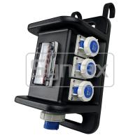 China Syntax MS8 Single Phase 32A HDPE Portable Distribution Box IP67 With Hanging Hook 490x290x255mm for sale