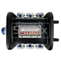 China Syntax MS8 Single Phase 32A HDPE Portable Distribution Box IP67 With Hanging Hook 490x290x255mm for sale