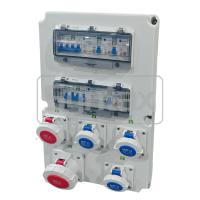 China Syntax JS5 Wall-Mounted & Portable Industrial Power Distribution Box 63AMP 3 Phase IP65 Waterproof with RCBO Protected 360*540*180mm for sale