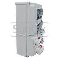China Syntax JS5 Wall-Mounted & Portable Industrial Power Distribution Box 63AMP 3 Phase IP65 Waterproof with RCBO Protected 360*540*180mm for sale