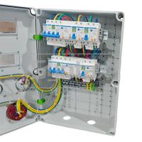 China Syntax JS5 Wall-Mounted & Portable Industrial Power Distribution Box 63AMP 3 Phase IP65 Waterproof with RCBO Protected 360*540*180mm for sale