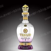 China 1300g Vodka Glass Personalised , 750ml Glass Spirit Bottles for sale