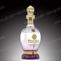 China 1300g Vodka Glass Personalised , 750ml Glass Spirit Bottles for sale