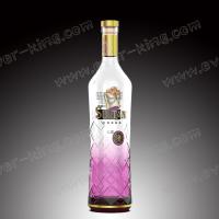 China Cap Sealing Metal Label 700mL Glass Spirit Bottles for sale
