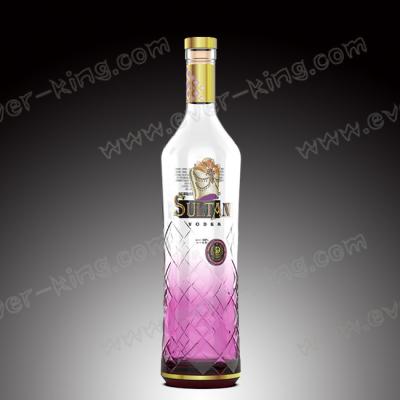 China Cap Sealing Metal Label 700mL Glass Spirit Bottles for sale
