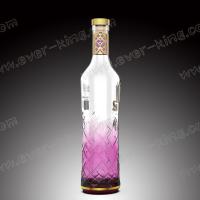 China Crystal White Flint Custom Glass Bottle 500 ML for Luxury Liquor and Spirit for sale