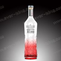 China Crystal White Flint Custom Glass Bottle 750/1000 ML for Luxury Spirits for sale