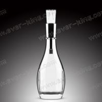 China Glass Stopper Empty Alcohol 500mL Vodka Glass Bottle for sale