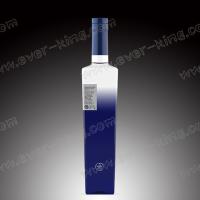 China Customed Rubber Stopper 500mL 750mL Vodka Glass Bottle for sale