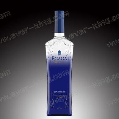 China Rubber Sealing Empty Cork Cap Vodka Glass Bottle for sale