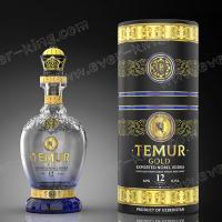China Crystal White Flint Custom Glass Bottle 750 ML For Luxury Liquor And Spirit for sale