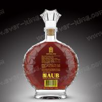 China 700 ML Crystal White Flint Glass Vodka Liquor Bottle for Luxury Spirit and Liquor-new yoslol for sale
