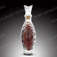 China 700 ML Crystal White Flint Glass Vodka Liquor Bottle for Luxury Spirit and Liquor-new yoslol for sale