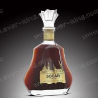 China ISO9001 2015 Transparent Oval Cognac Glass Bottle for sale