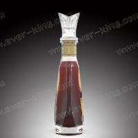 China ISO9001 2015 Transparent Oval Cognac Glass Bottle for sale