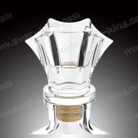 China SGS Oval 500ml High Flint Whiskey Glass Bottle for sale