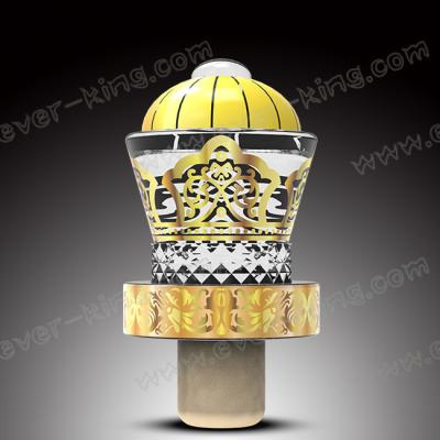 China 30x60mm Aluminium Glass Bottle Corks For Luxury Liquor for sale