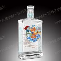 China ISO9001 2015 Painting Surface 500 ML Custom Glass Bottles for sale