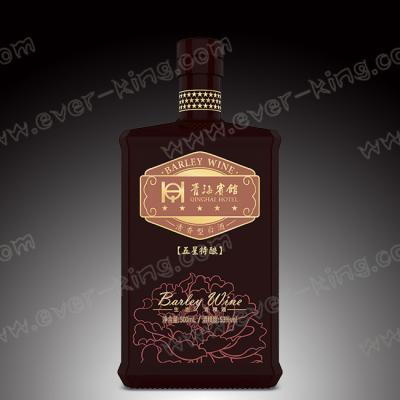 China Crystal White Flint 500 Ml Custom Glass Bottles for sale