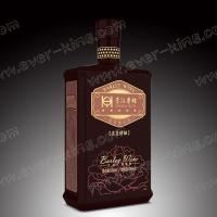 China Crystal White Flint 500 Ml Custom Glass Bottles for sale