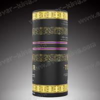 China Corrugated Paper Cylindrical Luxury Leather Glass Bottle Box for sale