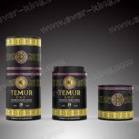 China Corrugated Paper Cylindrical Luxury Leather Glass Bottle Box for sale