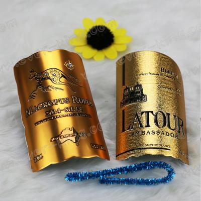 China Logo Engraved Luxury Wine Custom Liquor Labels for sale