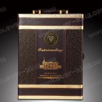 China Luxury Wood Cardboard Wine Paper Box for sale