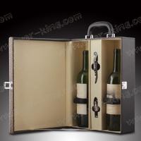 China Luxury SGS 2 Bottles Wine Gift Box Packaging for sale