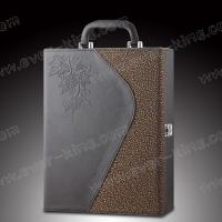 China Luxury SGS 2 Bottles Wine Gift Box Packaging for sale