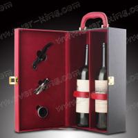 China Luxury SGS 2 Bottles Wine Gift Box Packaging for sale